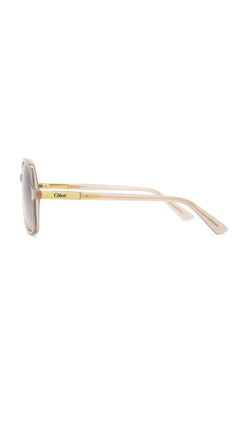 Chloé Judy Aviator Sunglasses - Beige