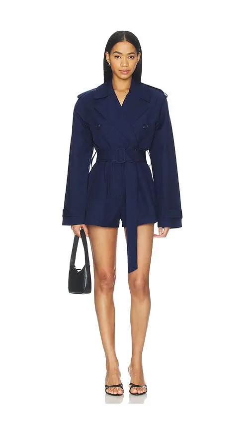 LOVERS AND FRIENDS Georgia Romper - Navy