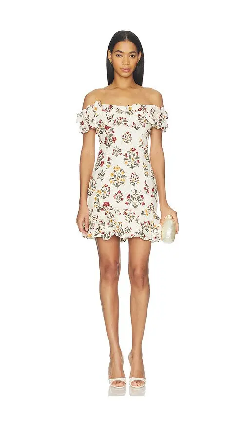 Agua Bendita Jardin Mini Dress - Ivory