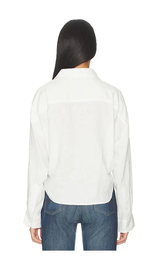 Denimist Twisted Front Shirt In . Also - White