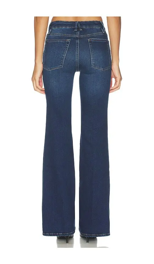 Good American Compression Good Legs Flare Jeans - Blue