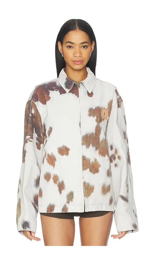 We11Done Cowhide Print Work Jacket