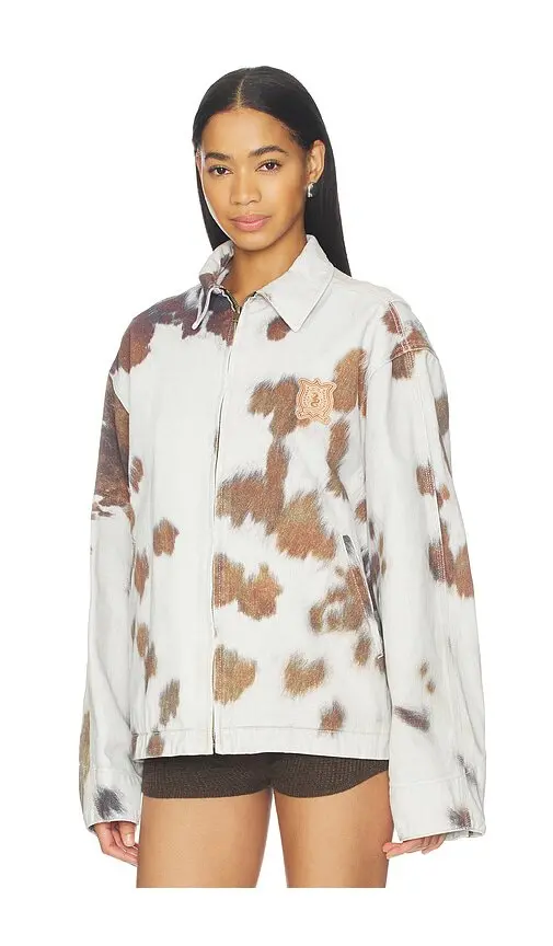 We11Done Cowhide Print Work Jacket
