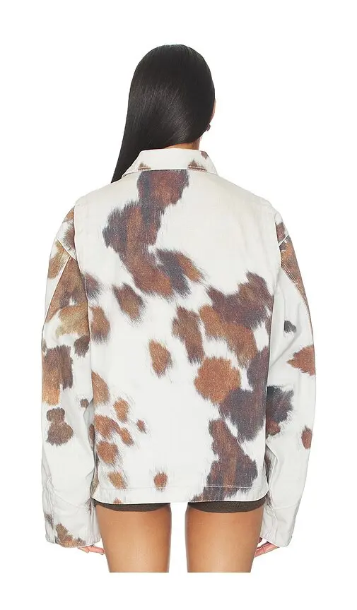We11Done Cowhide Print Work Jacket