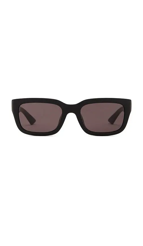 Bottega Veneta Rectangular Sunglasses - Black & Grey