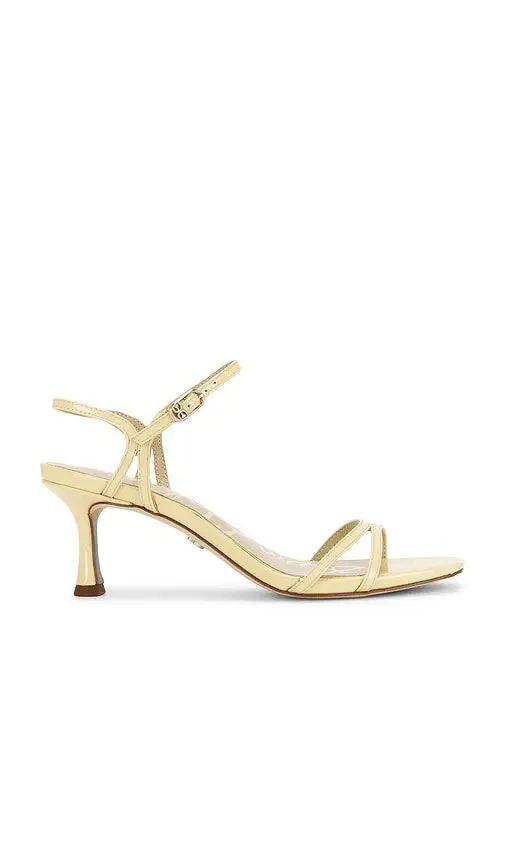 Sam Edelman Presley Patent Leather Stiletto Sandals - Daffodil