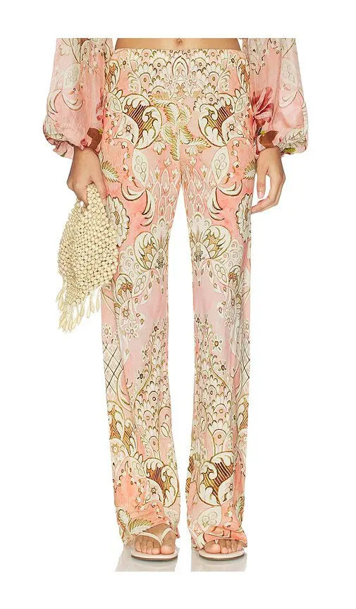 Hemant & Nandita Printed Pant - Peach