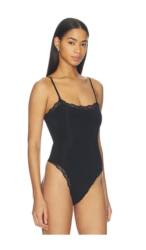 Superdown Evalina Bodysuit With Lace Trim