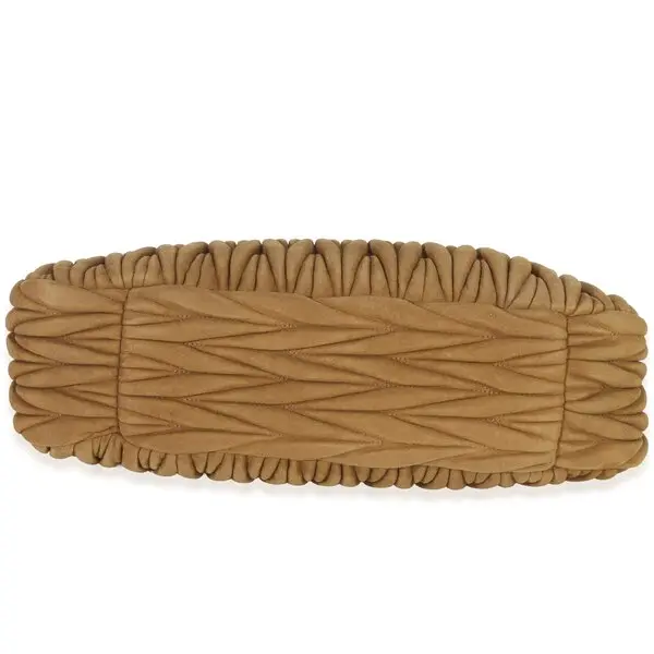 Miu Miu Suede Matelasse Wander Hobo - Brown