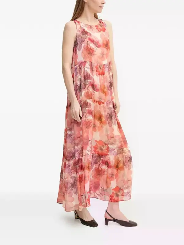 MARC AUREL Floral Tiered Maxi Dress