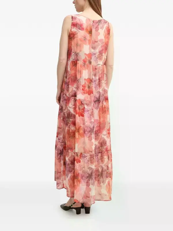 MARC AUREL Floral Tiered Maxi Dress