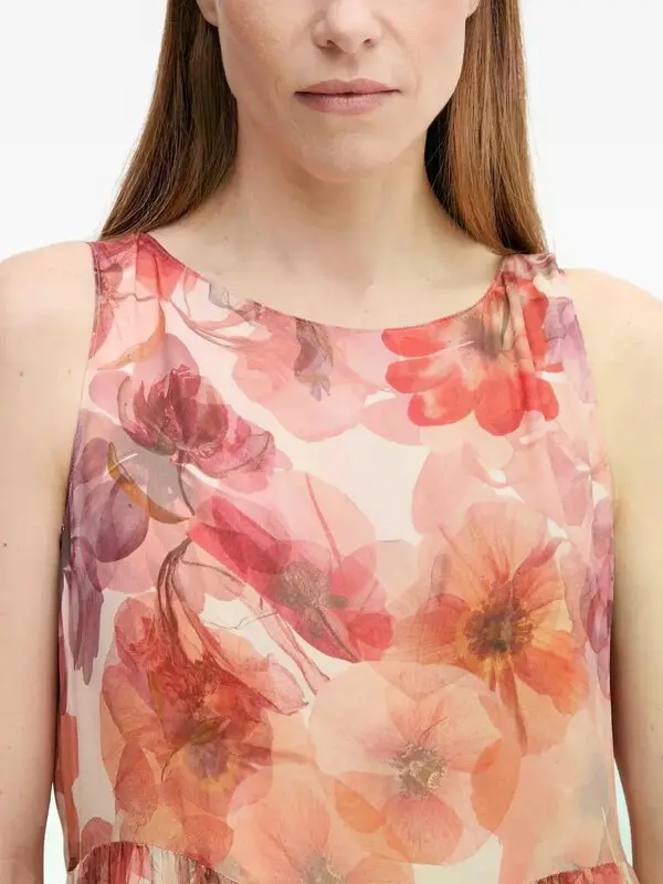 MARC AUREL Floral Tiered Maxi Dress
