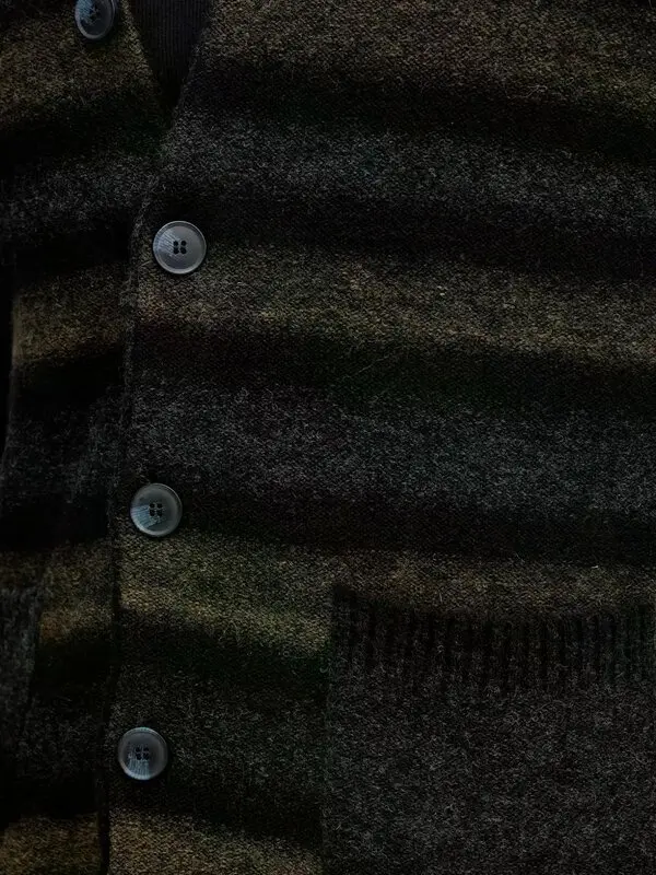 BENETTON Striped Cardigan With Pockets