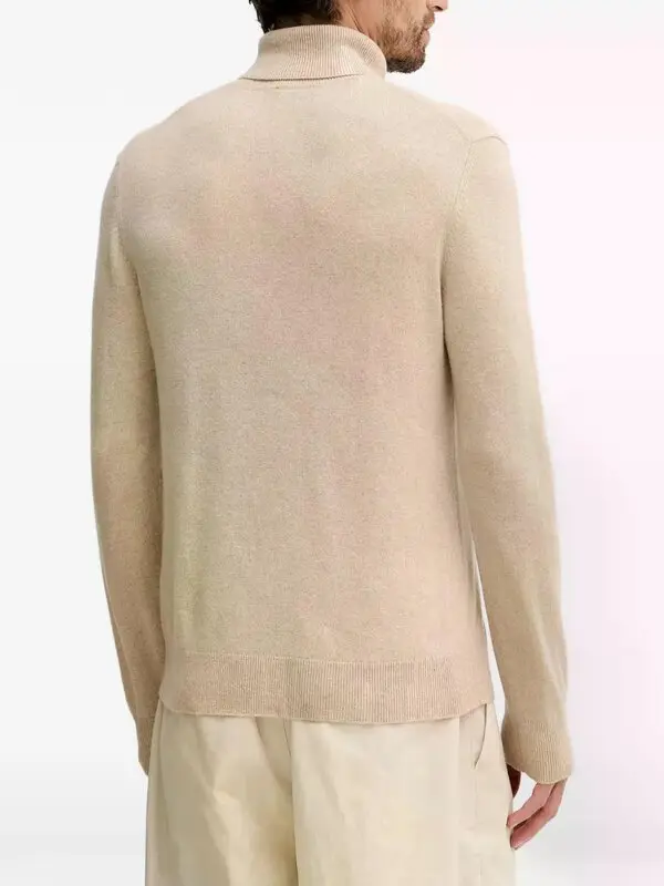 BENETTON Roll Neck Long Sleeve Sweater - Neutrals