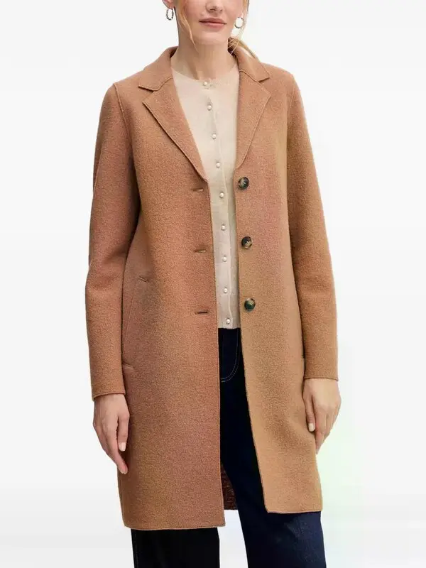 OUI Single-breasted Coat - Brown