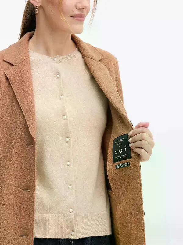 OUI Single-breasted Coat - Brown