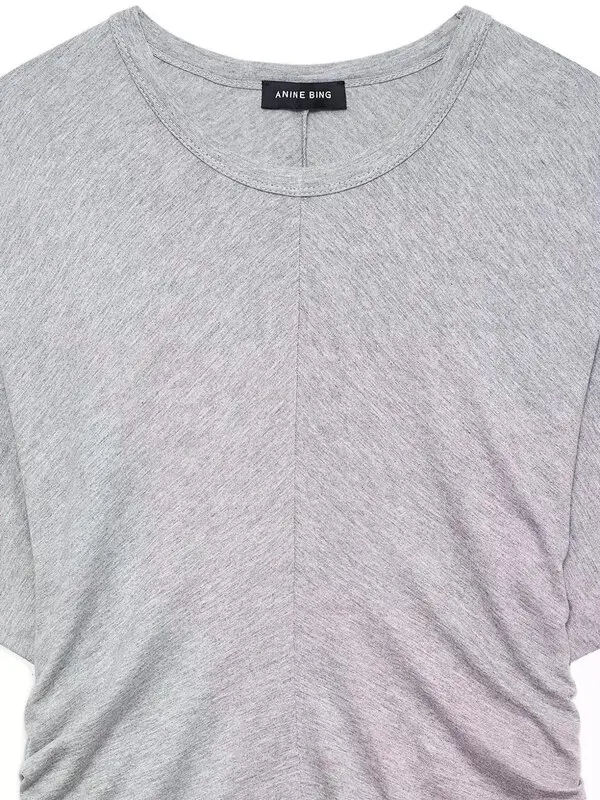 ANINE BING T-shirt With Gathered Sides - Grey