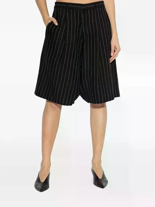 R13 Pinstripe Bermuda Shorts