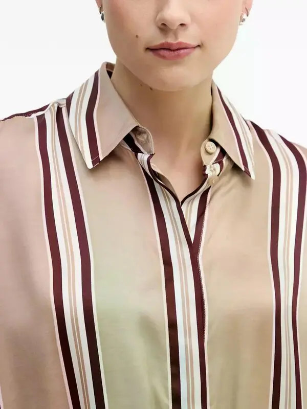 MARC AUREL Striped Button-up Shirt