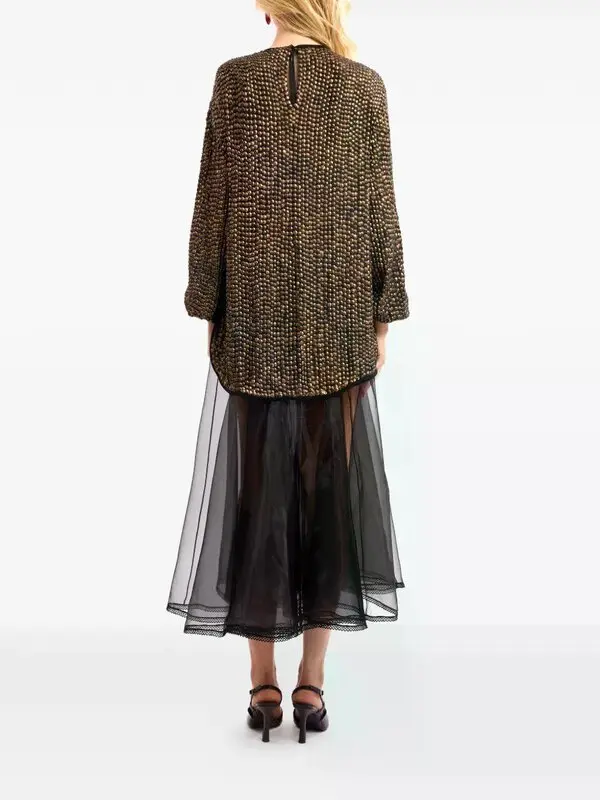 GEMY MAALOUF Embellished Crewneck Blouse