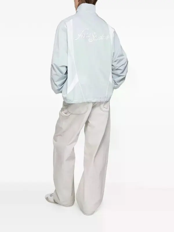 Acne Studios Paneled Logo Embroidered Jacket - Blue