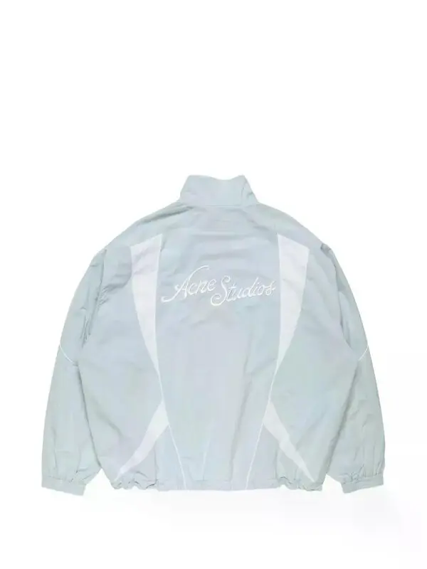 Acne Studios Paneled Logo Embroidered Jacket - Blue