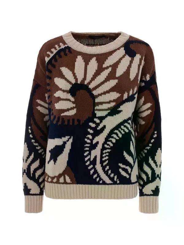 Max Mara Patterned-jacquard Sweater
