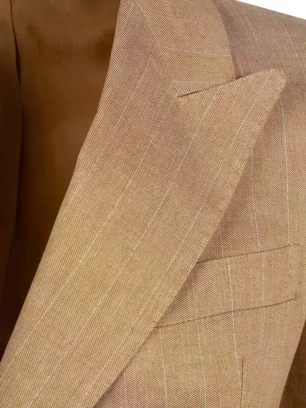 Tagliatore Striped Double-breasted Suit - Neutrals
