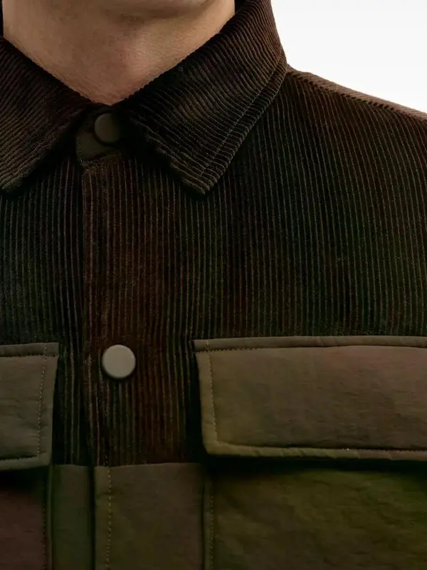 BENETTON Corduroy Panelled Padded Jacket