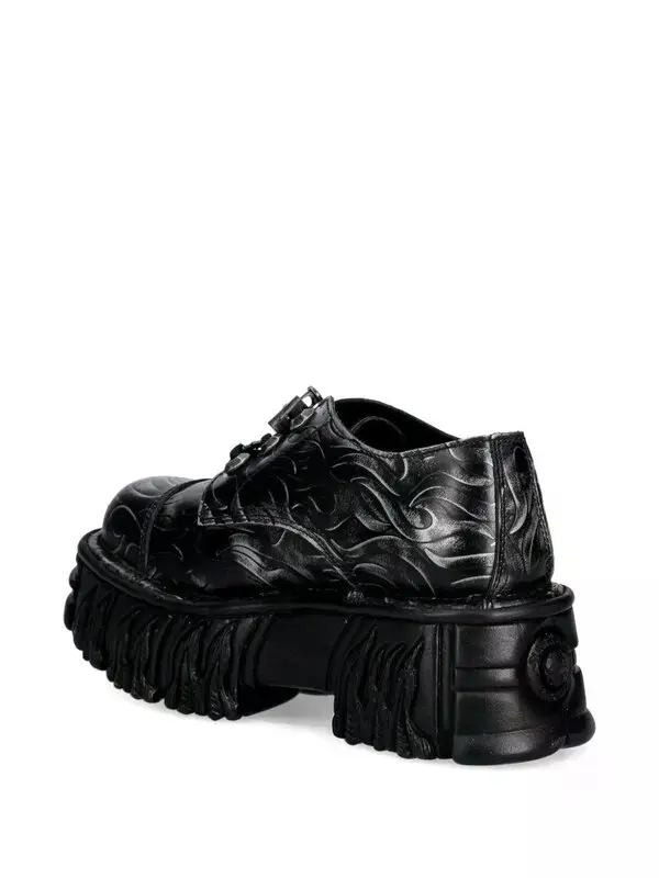 NEW ROCK Flame-print Platform Trainers
