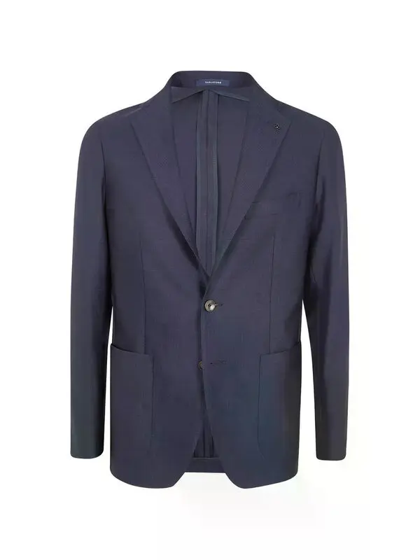 Tagliatore Notched-lapel Jacket - Blue