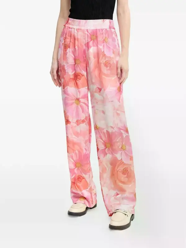 MARC AUREL Floral-print Trousers