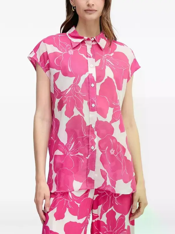 MARC AUREL Floral Print Shirt