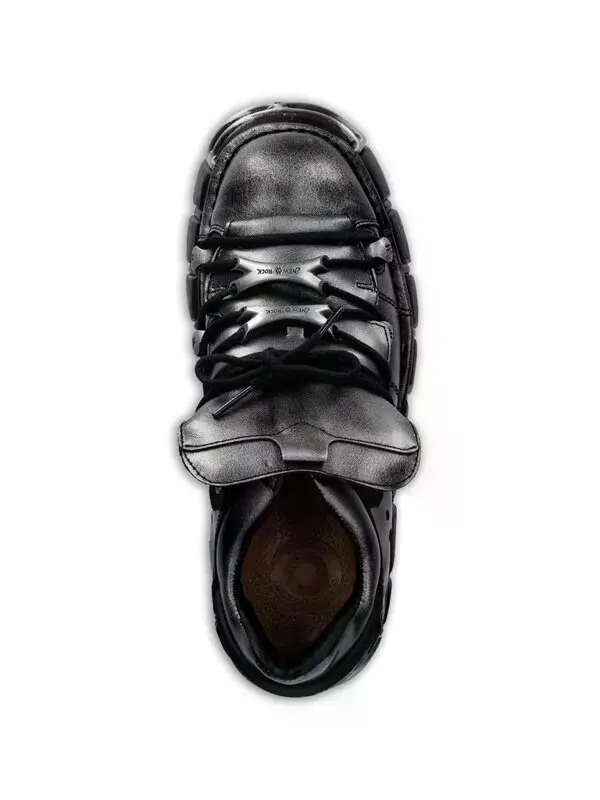 NEW ROCK Lace-up Lug-sole Trainers