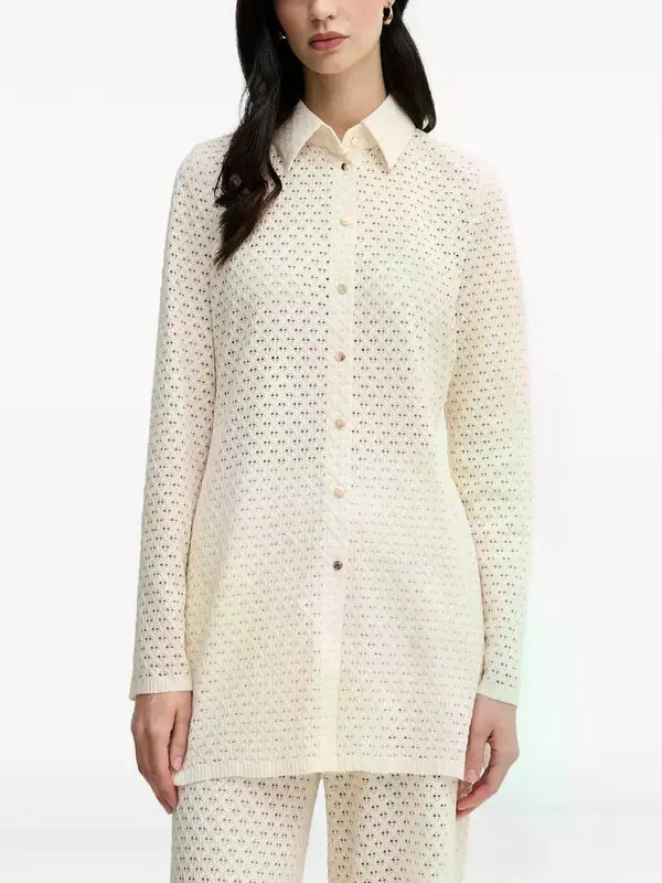 MARC AUREL Pierced Button Shirt