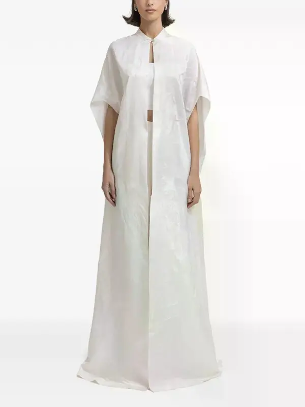 GEMY MAALOUF Open Floor-length Kaftan With High Neck