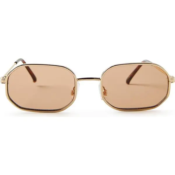 COTTON ON The Daydreamer Sunglasses - Gold Brown Brown