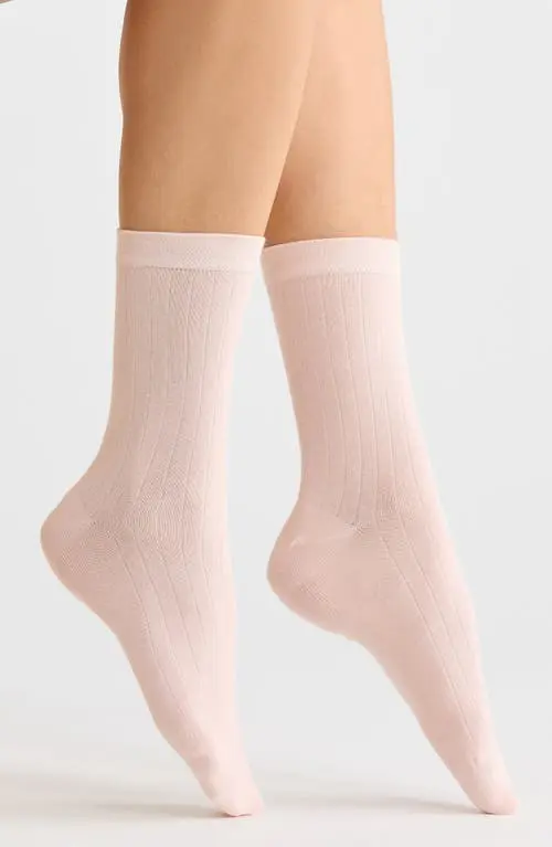 Nordstrom Ribbed Dress Socks - Pink Wisp