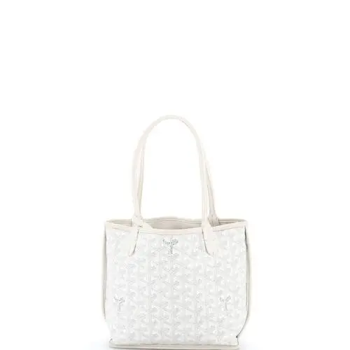 Goyard Anjou Reversible Tote Coated Canvas Mini - White