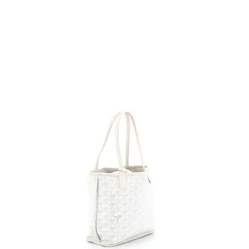 Goyard Anjou Reversible Tote Coated Canvas Mini - White