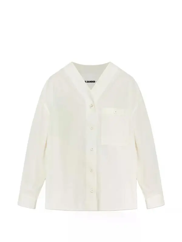 JIL SANDER Chest-pocket Buttoned Shirt - Neutrals