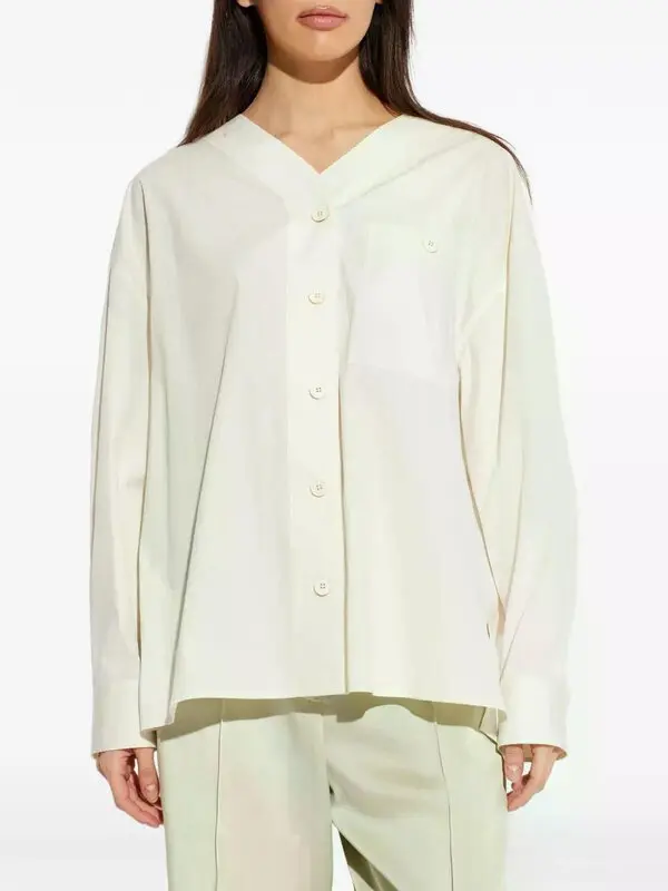 JIL SANDER Chest-pocket Buttoned Shirt - Neutrals
