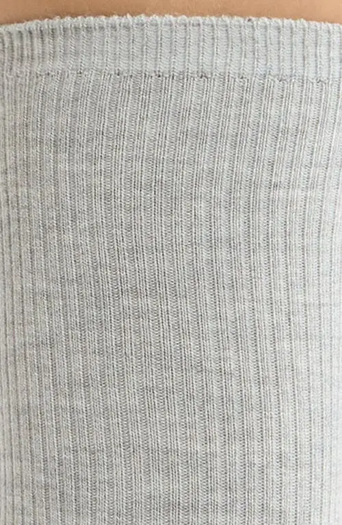 Nordstrom Everyday Rib Crew Socks - Grey Heather