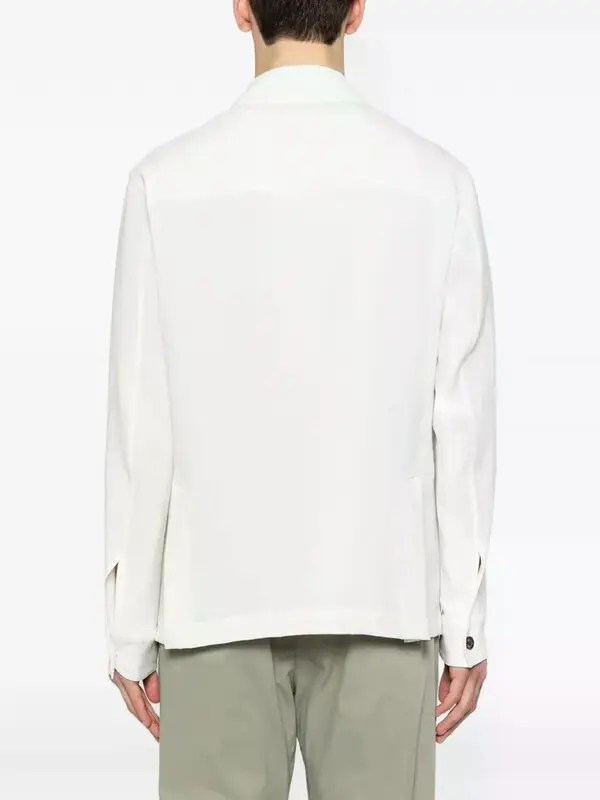 MONTECORE Buttoned Flap-pocket Overshirt - White