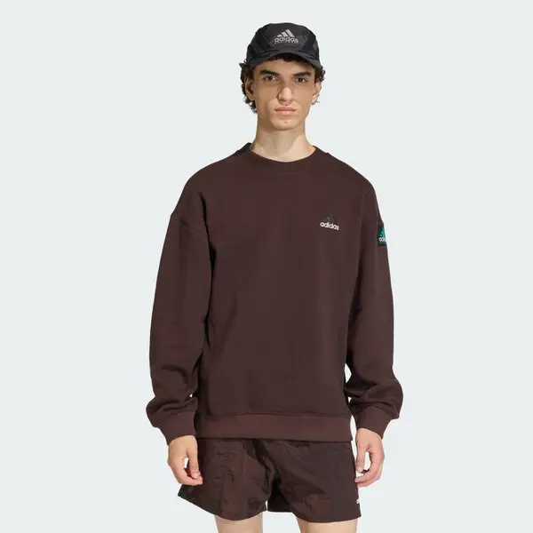 Adidas Equipment Rib Crewneck Sweatshirt - Aurora Coffee