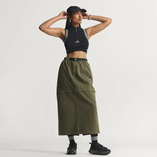 Adidas Equipment Relaxed Fit Skirt - Olive Strata