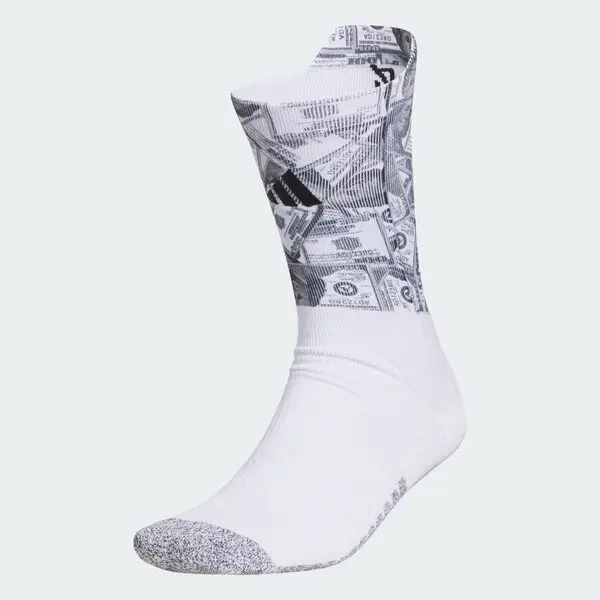Adidas Adizero Electric 2 Crew Socks - White / Black