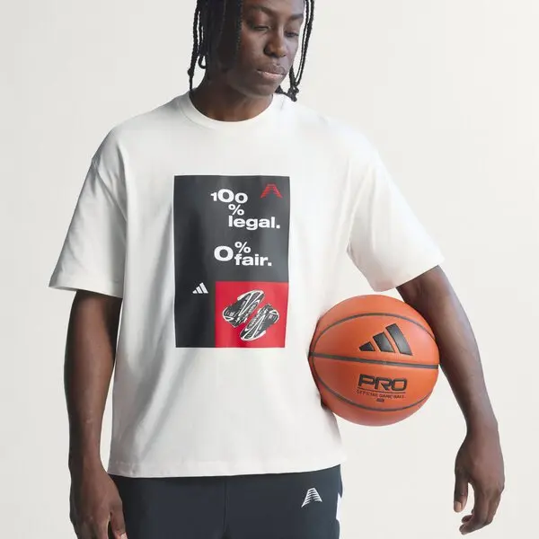 Adidas Anthony Edwards Archive T-shirt - Cloud White