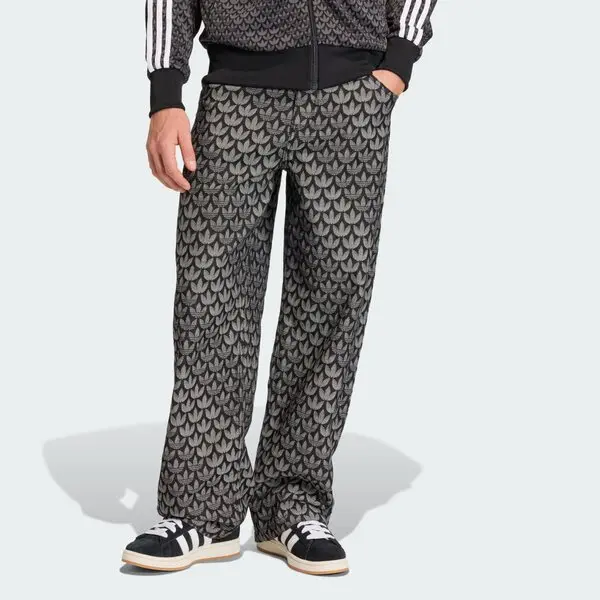 Adidas Denim Monogram Loose Pants