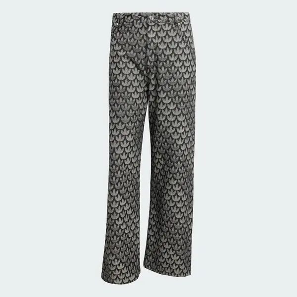 Adidas Denim Monogram Loose Pants